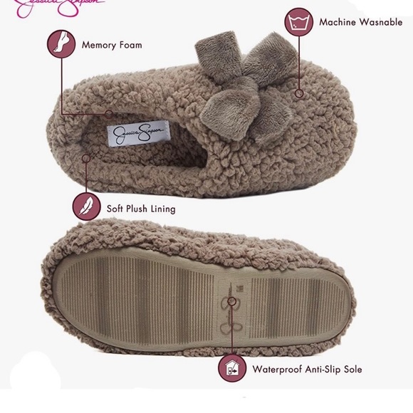 Jessica Simpson | Shoes | Jessica Simpson Fuzzy Slippers | Poshmark